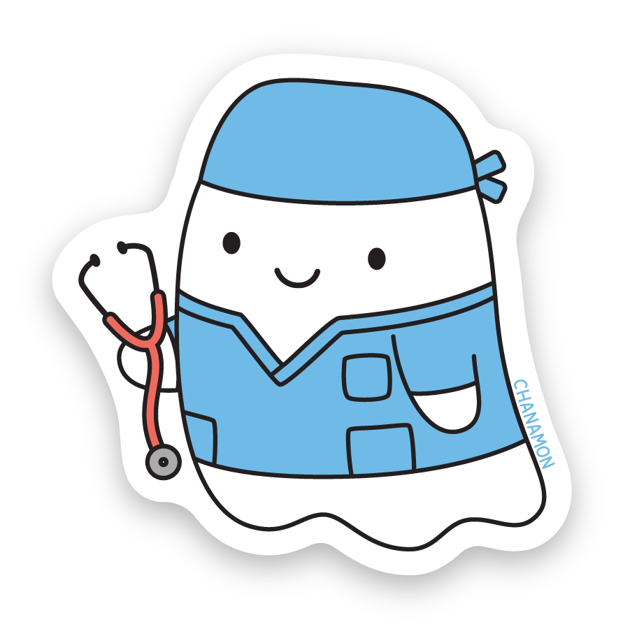 Doctor Ghost Sticker