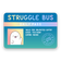 Struggle Bus Pass Holographic Sticker